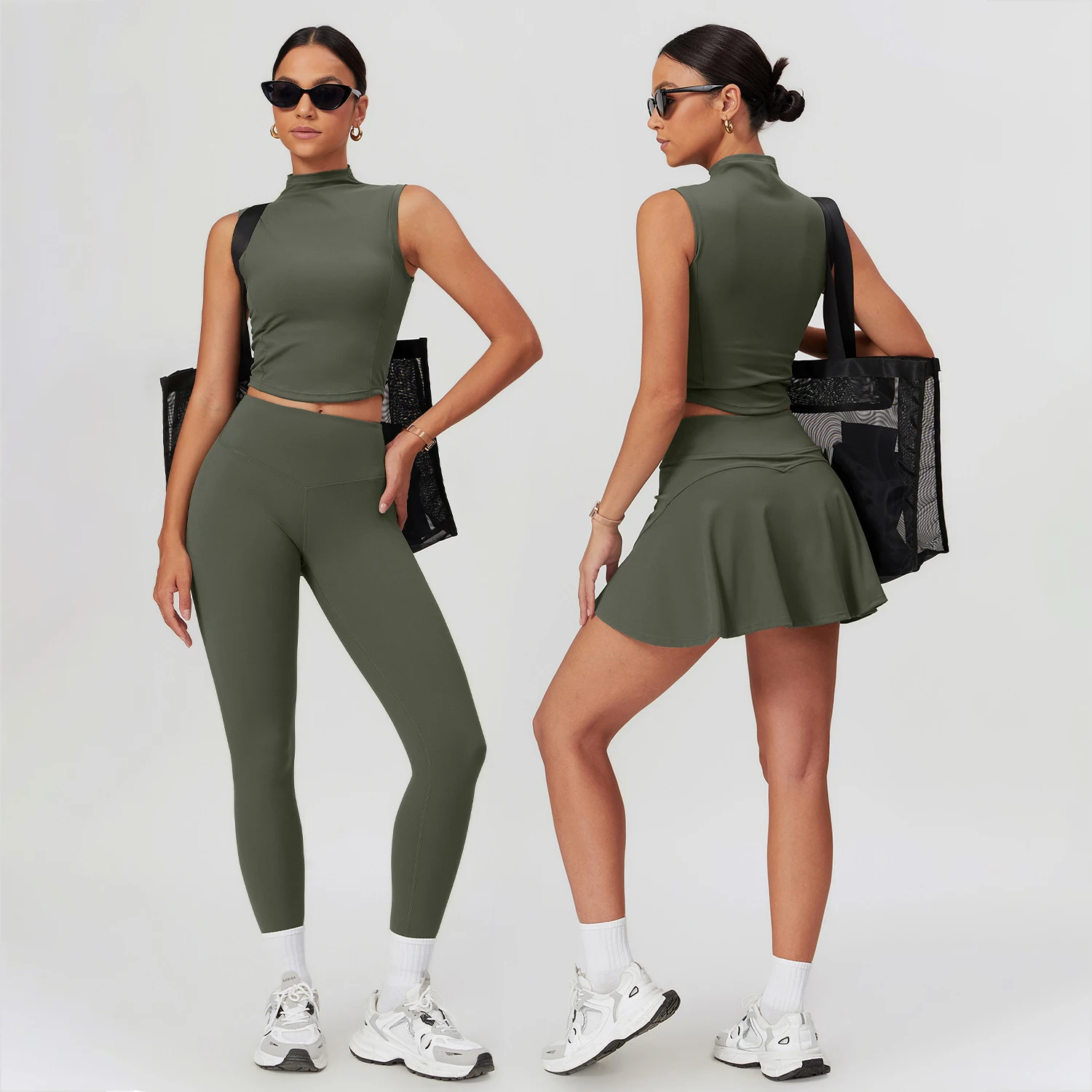 Brushed-Tight-Yoga-Suit-Women-Slimming-Back-Exercise-Suit-Gym-Workout ...