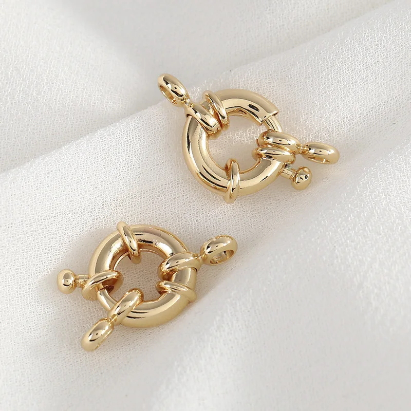 Copper Necklace Closure Connectors | Spring Ring Closure Necklace - 4pcs Copper Gold - Aliexpress