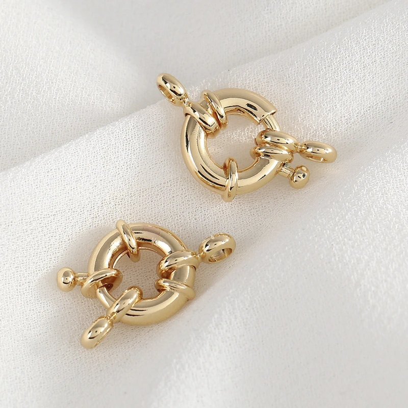 Copper Necklace Closure Connectors | Spring Ring Closure Necklace ...