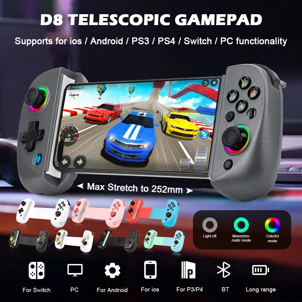 Hot-Sale-BSP-D8-Telescopic-Wireless-Game-Controller-Joystick-BT ...