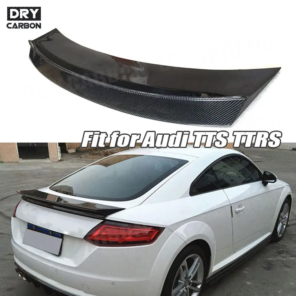 Bt Style Carbon Fiber Rear Spoiler Rear Boot Lip Wing Spoile For Audi ...