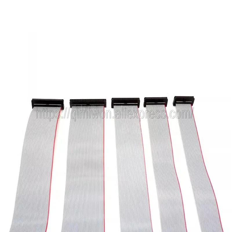 2pcs/lot IDC2.0mm spacing gray ribbon cable FC6/8/10/12/14/16/20P JTAG ...