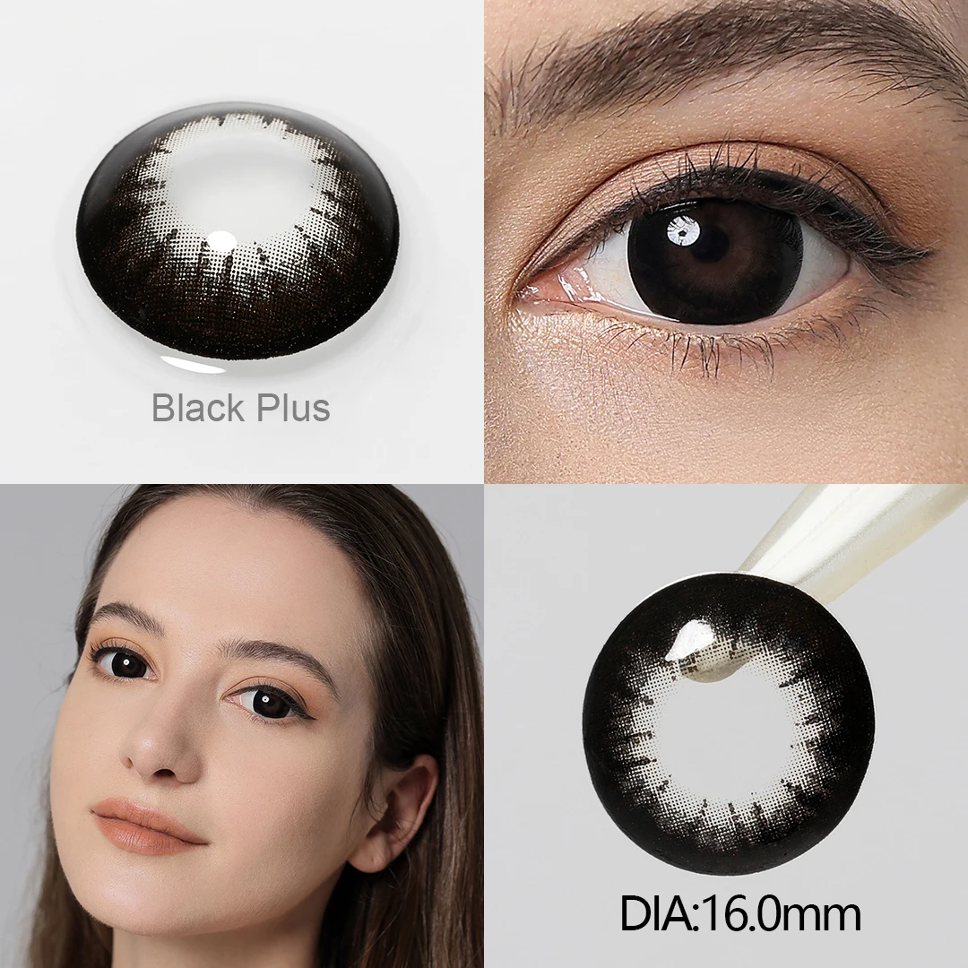 16mm-Large-Diameter-Color-Contact-Lenses-Big-Eyes-Black-Contacts-For ...