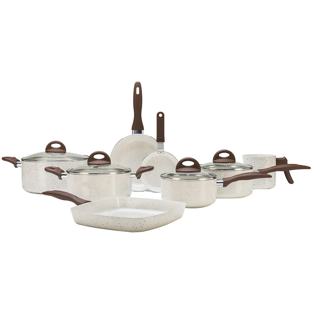 Jogo de Panelas Brinox Smart Ceramic Life 8 pieces Vanilla|Cookware ...