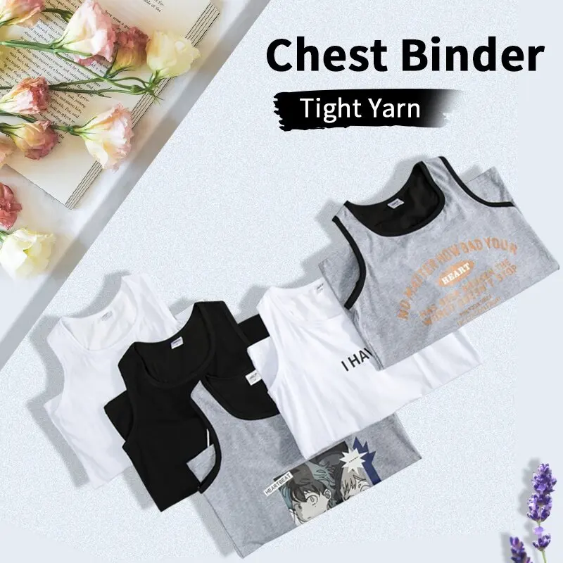 Chest-Binder-Tigh-Yarn-Breast-Binder-Women-Tank-Tops-Breathable-Trans ...