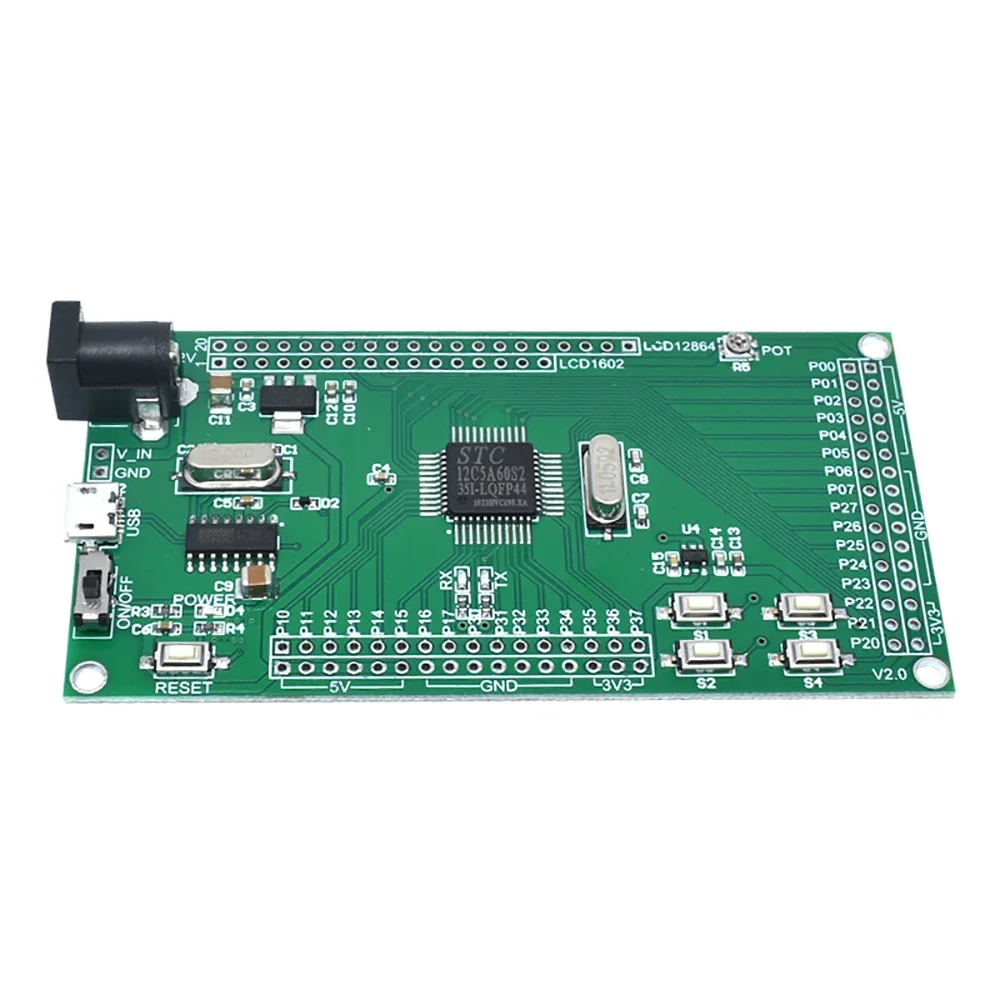 STC89C52-STC12C5A60S2-Microcontroller-Minimum-System-Board-51 ...