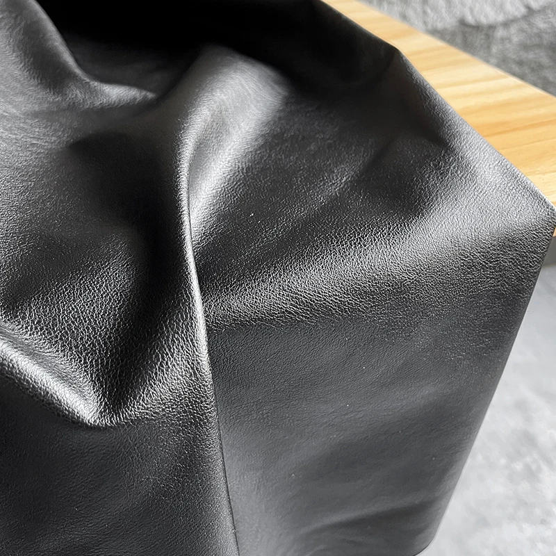 Smooth Black Leather Texture