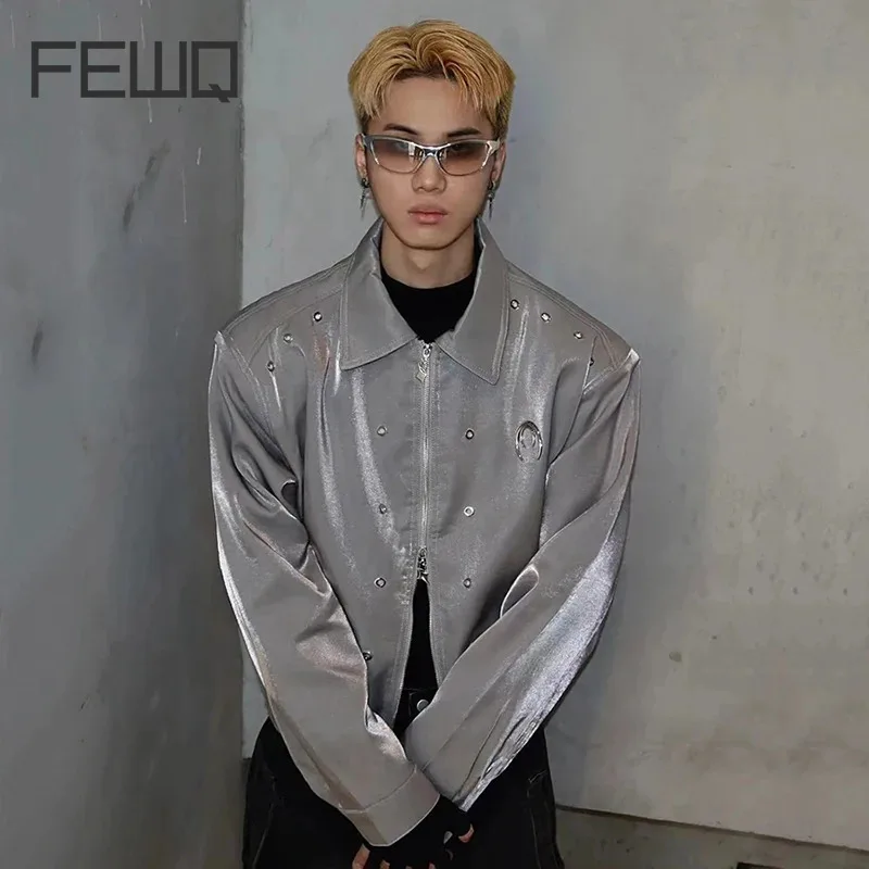 FEWQ-Chaqueta-acolchada-con-hombros-descubiertos-para-hombre-ropa-de ...