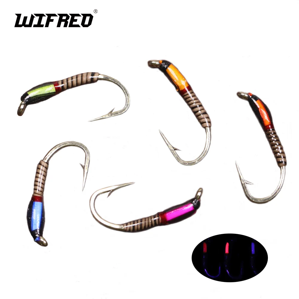 Wifreo-6PCS-UV-Glow-Epoxy-Buzzer-Midge-Nymph-Fly-Fluorescent-Peacock ...