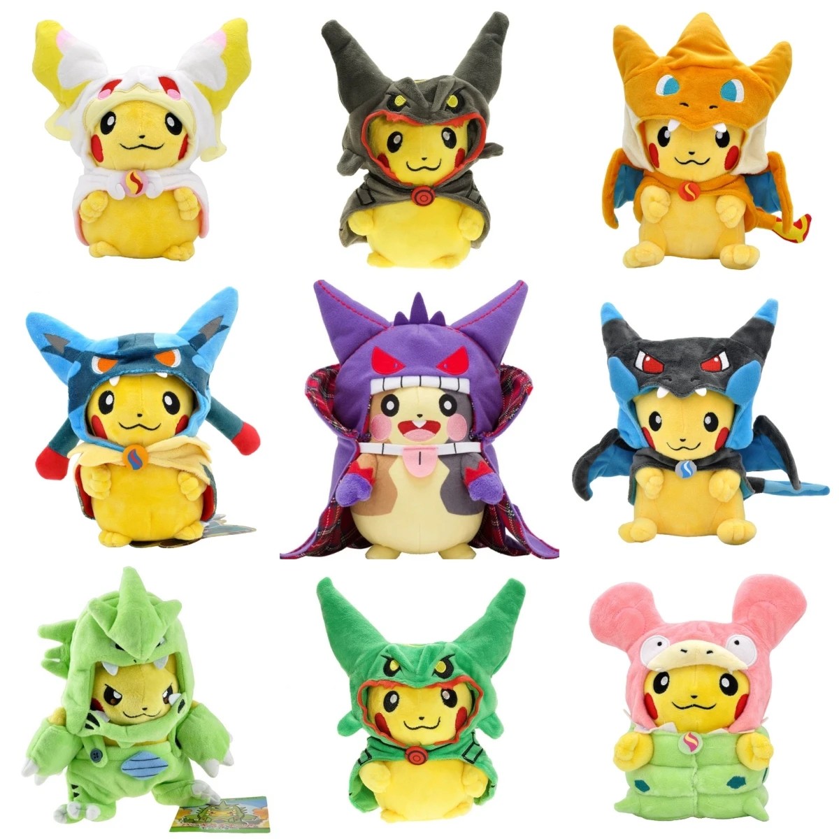 Pokemon-Gengar-vestir-s-rie-Pikachu-brinquedo-de-pel-cia-Morpeko ...