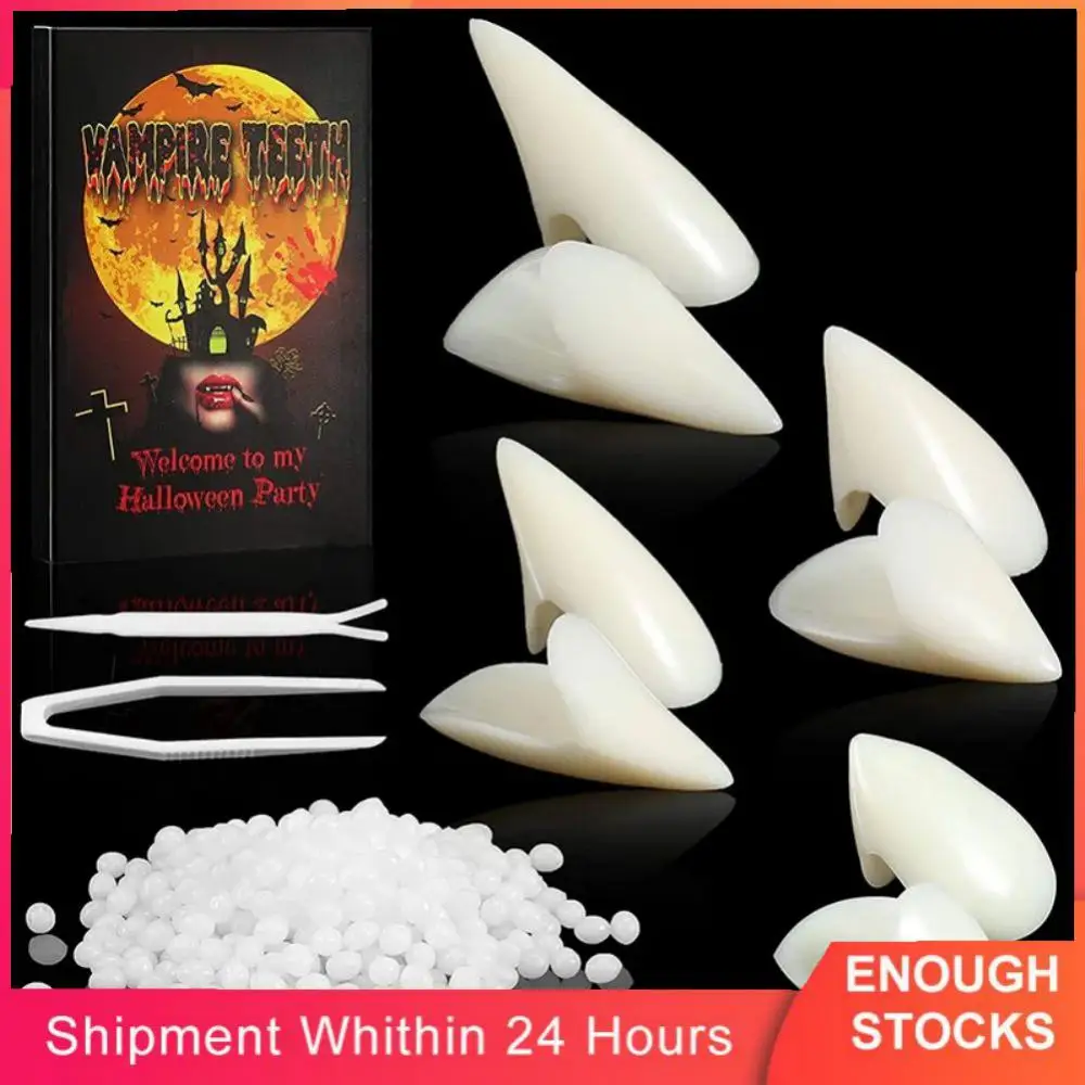 1pair-Vampire-Teeth-With-Teether-Adhesive-For-Cosplay-Party-Props ...