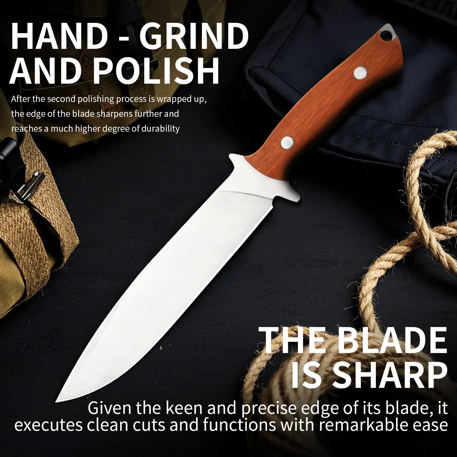 Stainless Steel Hiking knife – Wanders Kit