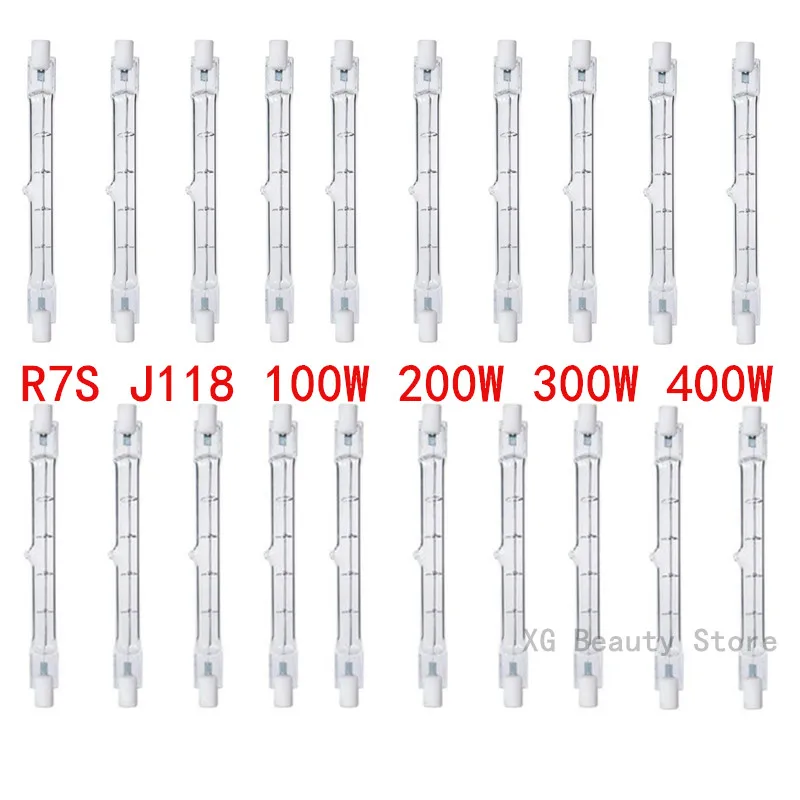 1/5/10PCS R7S J118 LED Glass Tube COB High Power Corn Lamp 100W 200W ...