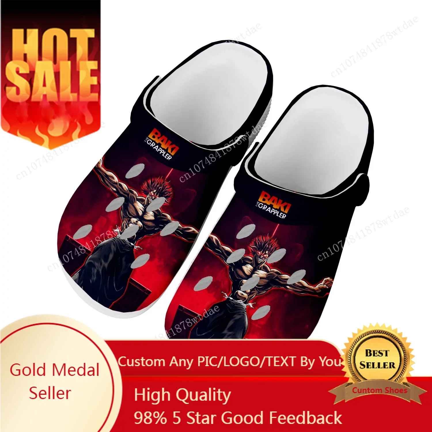 Baki-The-Grappler-Hanma-Baki-Home-Clogs-Men-Women-Youth-Boy-Girl ...