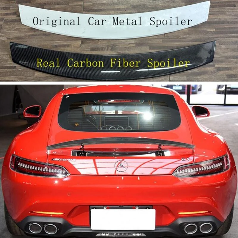 Real Carbon Fiber Spoiler Voor Mercedes Benz AMG GT GTS GTC C190 2015-2023 Hoge Kwaliteit ...