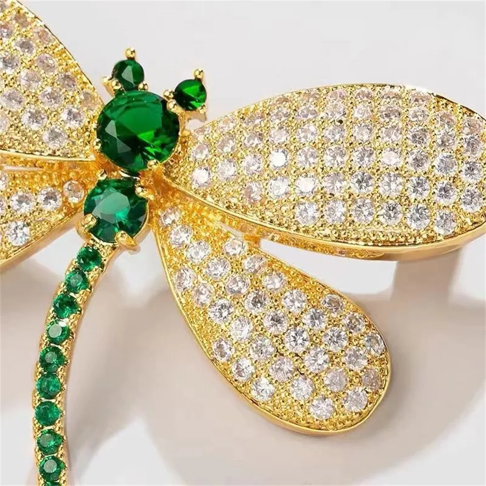 Broches-de-lib-lula-Vintage-de-cristal-verde-para-mujer-alfileres-de-temperamento-accesorios-de ...