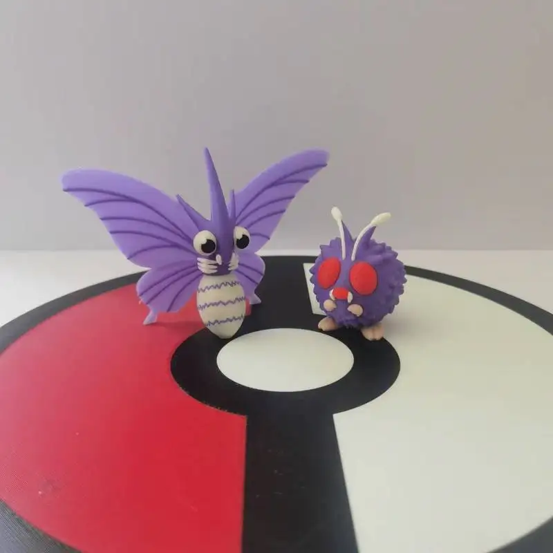 Pokemon-Anime-Figures-Venomoth-Venonat-Proportion-World-1-20-Diy-3d ...