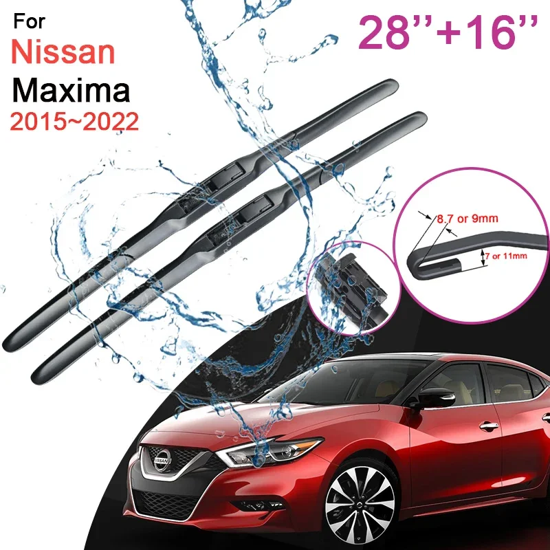 Car Front Windshield Wiper Blades for Nissan Maxima A36 2015 2016 2017 ...