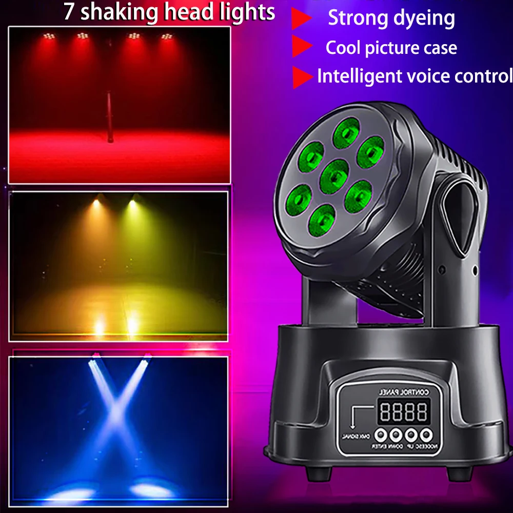 Shaking-head-Led-Light-Beam-Strobe-Laser-4in1-Moving-540-Degrees-High ...