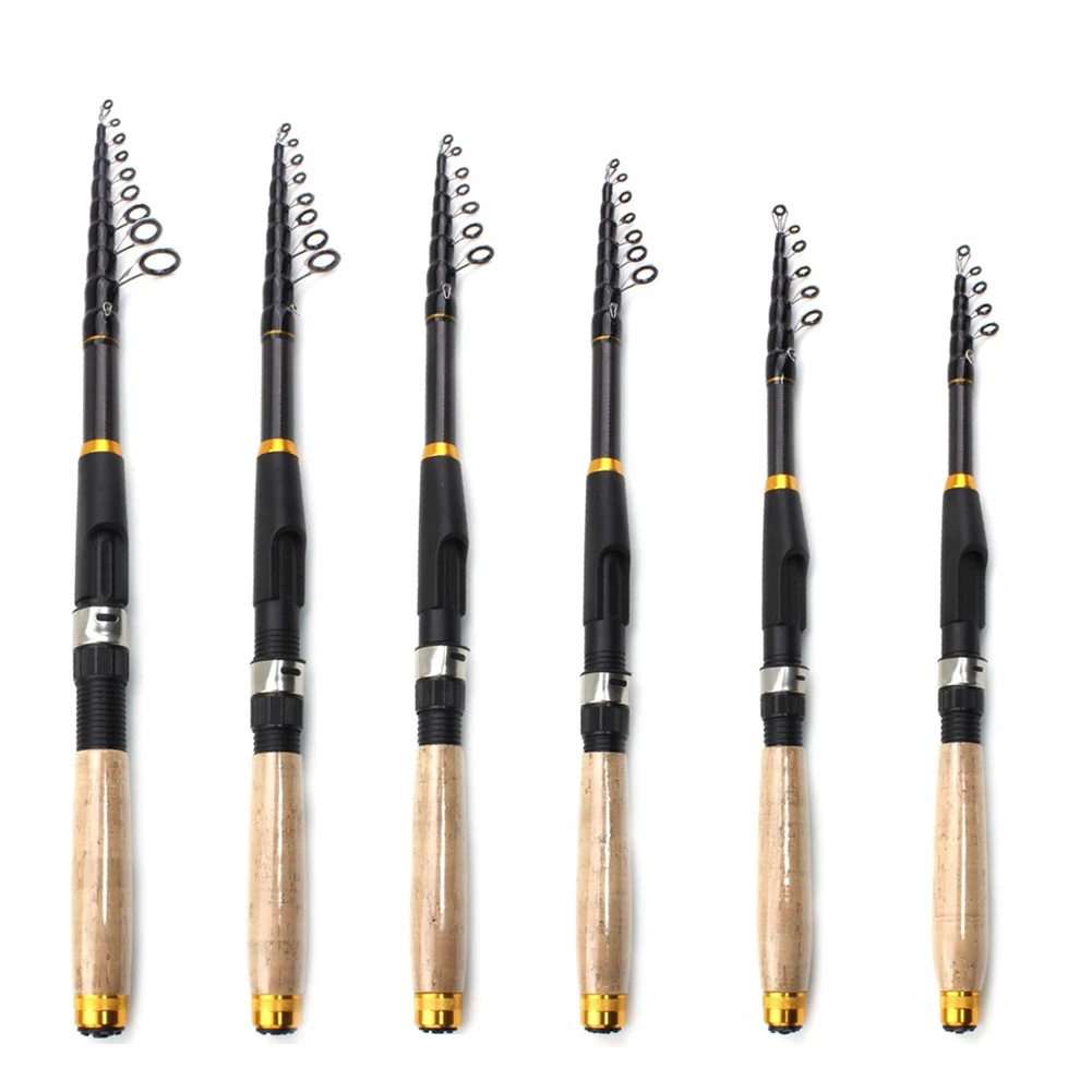 Ultra-Short-Telescopic-Mini-Spinning-Fishing-Rod-Anti-Slip-Portable-Sea ...