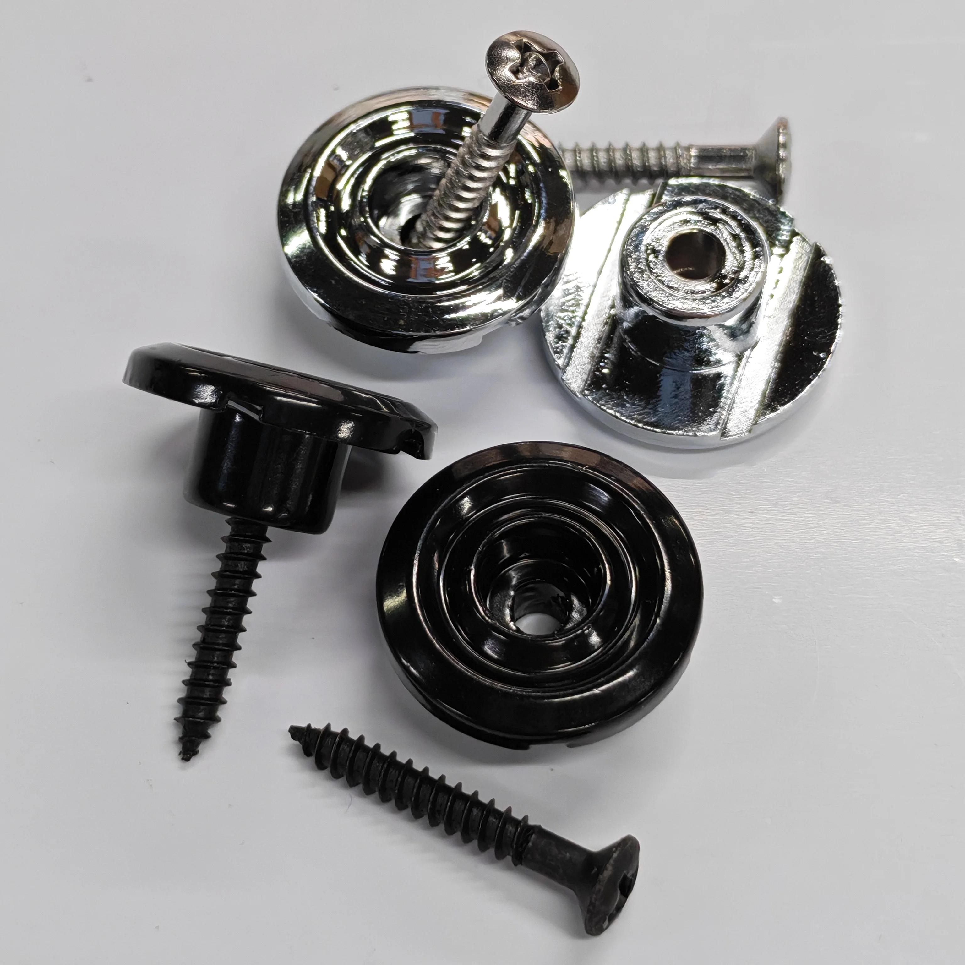 FLEOR Pair of Round Bass Guitar String Tree Retainer with Mounting ...