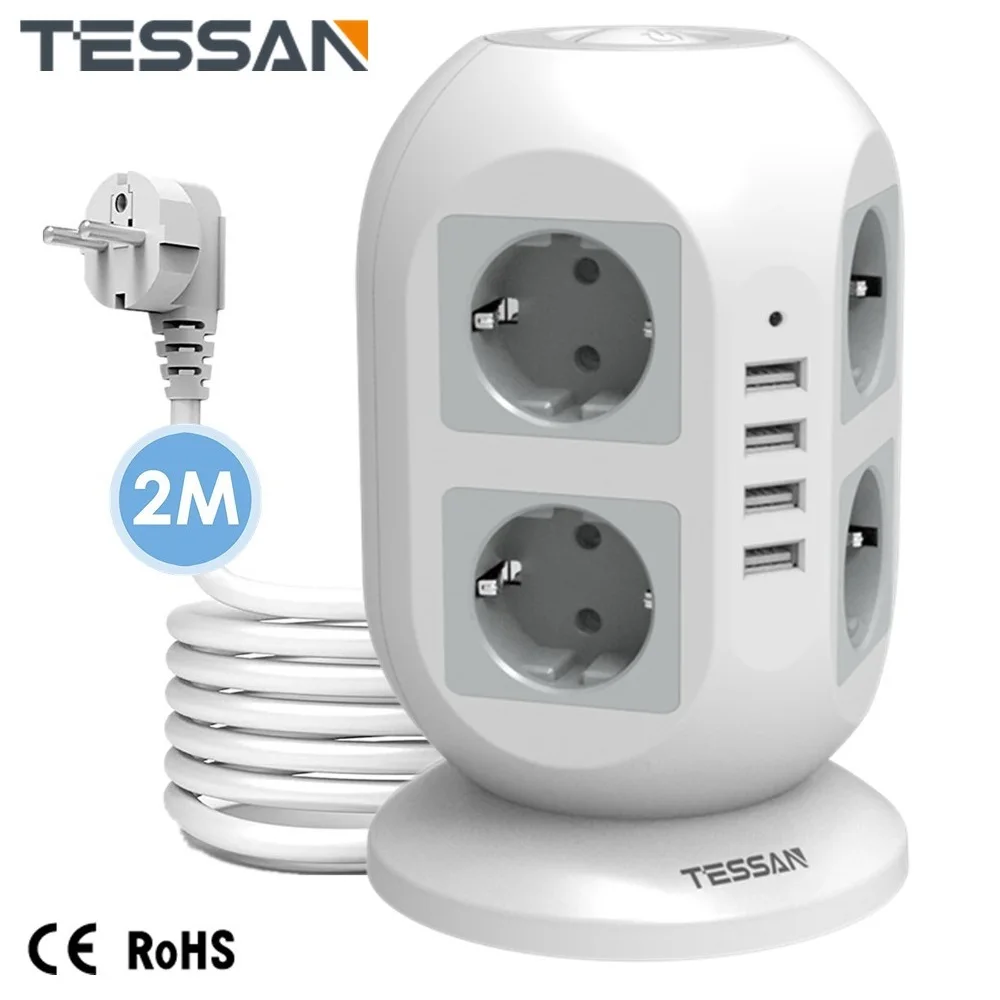 TESSAN-Vertical-Power-Strip-EU-KR-Plug-Surge-Protector-with-8-AC ...