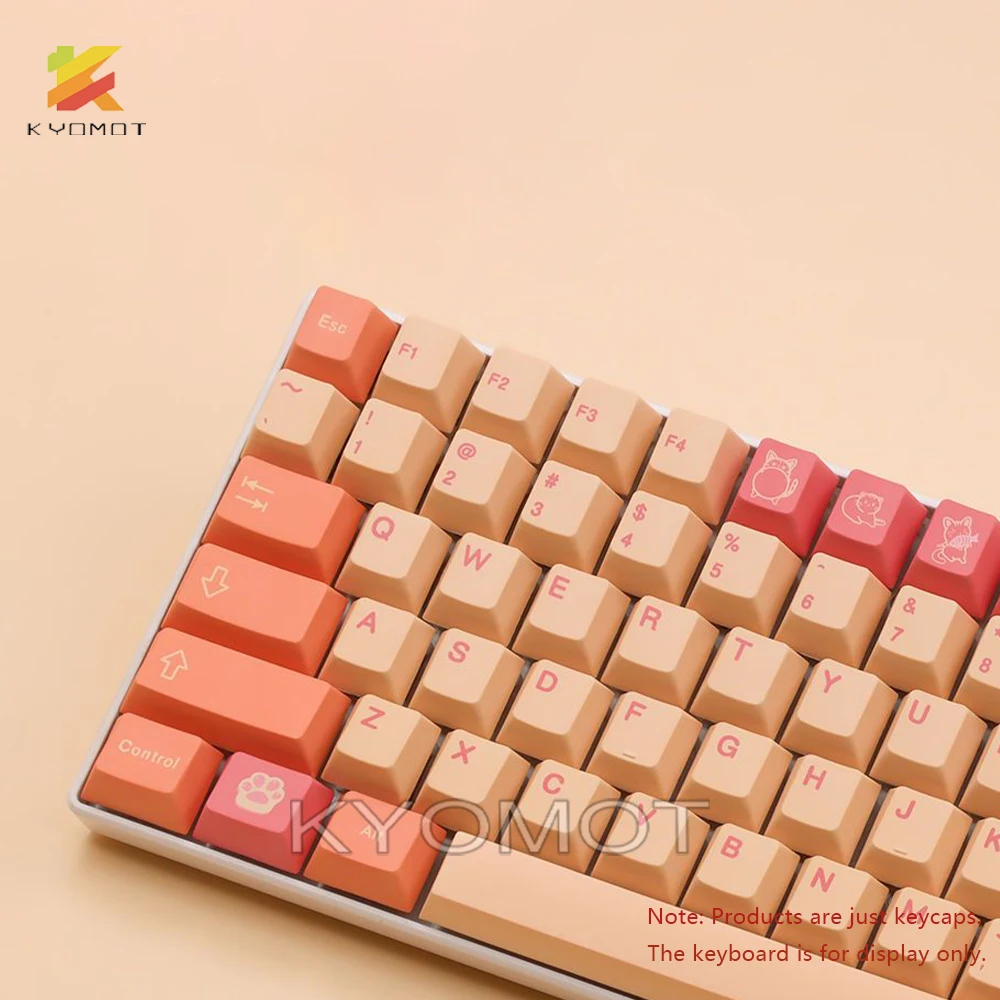 KYOMOT-151-Keys-GMK-Orange-Theme-Keycaps-DYE-SUB-Cherry-Profile-Keycap ...