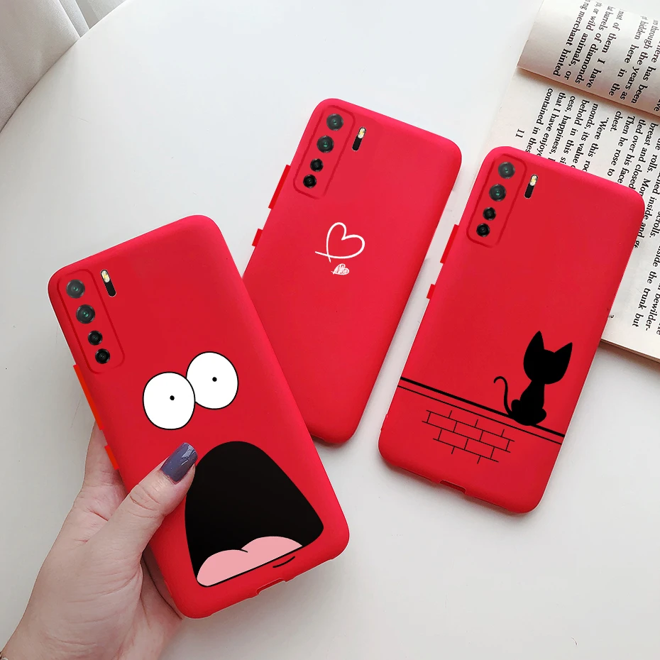 For-Huawei-Nova-7-SE-Case-CDY-NX9B-Cute-Cat-Cartoon-Soft-TPU-Silicone ...