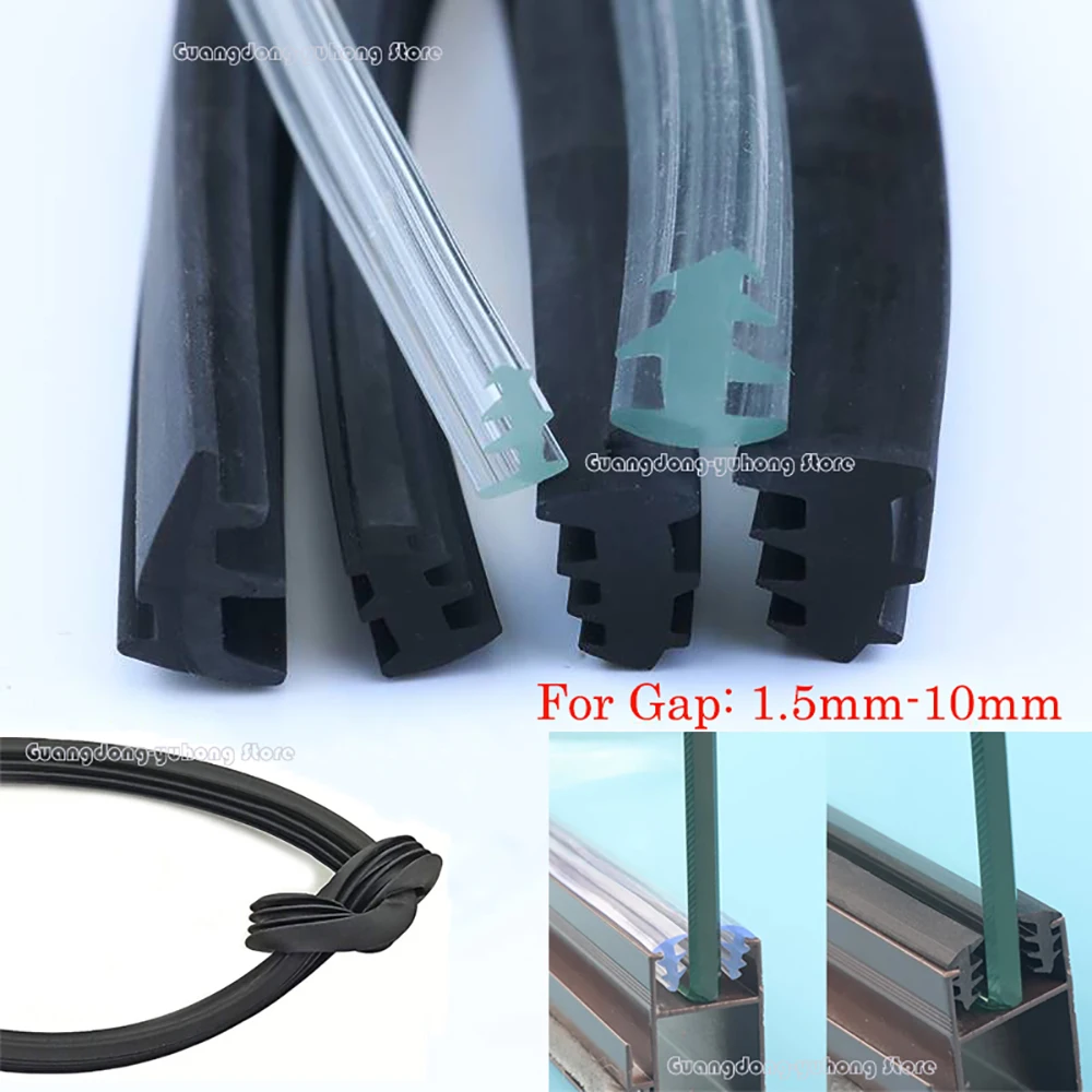 1-2-3M-Silicone-rubber-Door-Window-Slot-Gap-Fixed-Glass-Sealing-Strip ...
