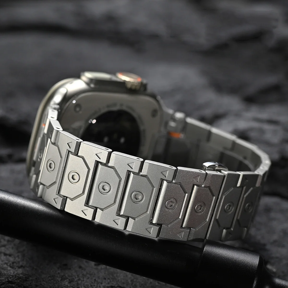 Luxury Titanium Color Strap for Apple Watch Series 10 46mm Ultra 2 Band ...