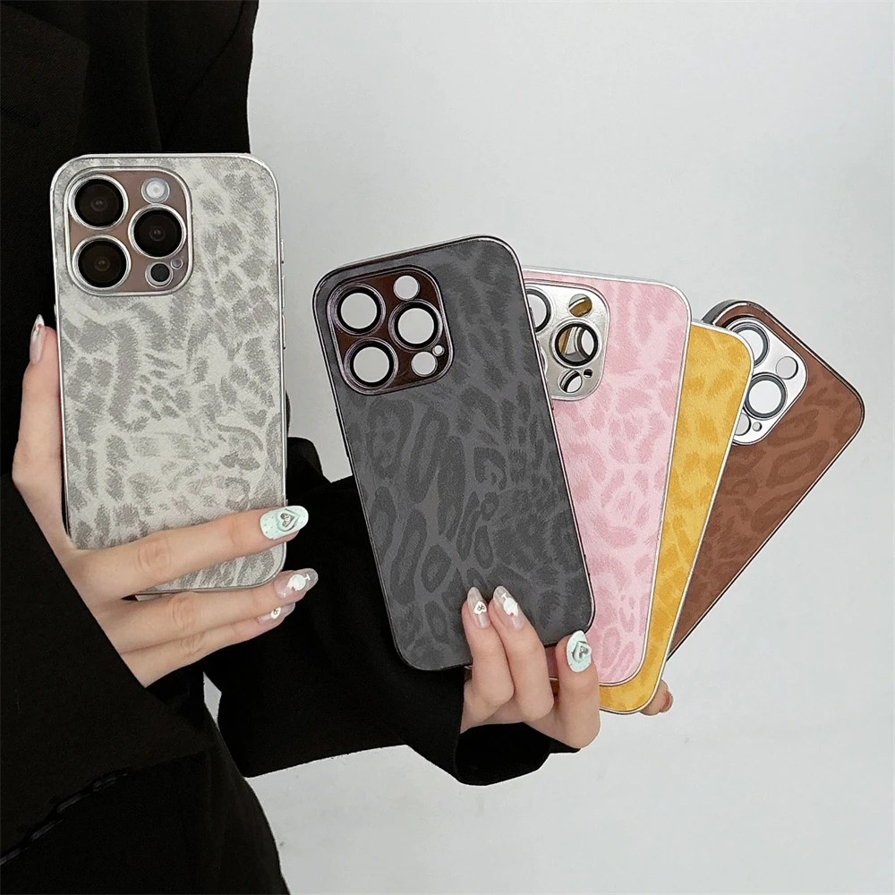 Luxury-Fashion-Leopard-Print-Hard-Back-Phone-Case-For-iphone-16-14-15 ...