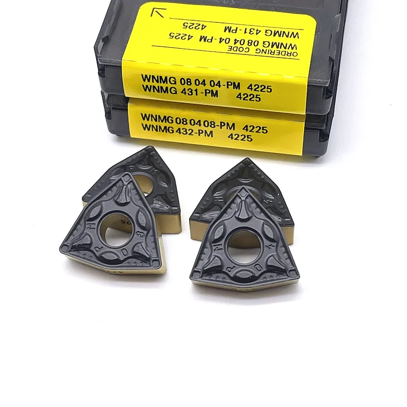 High Quality WNMG080404 PM 4225 WNMG080408 PM 4225 carbide face milling inserts cutter tools ...