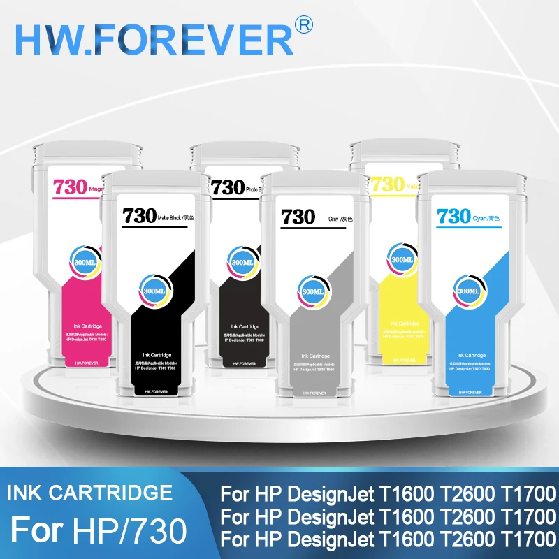 HW-FOREVER-For-HP-730-Compatible-Ink-Cartridge-300ML-For-HP-Designjet ...