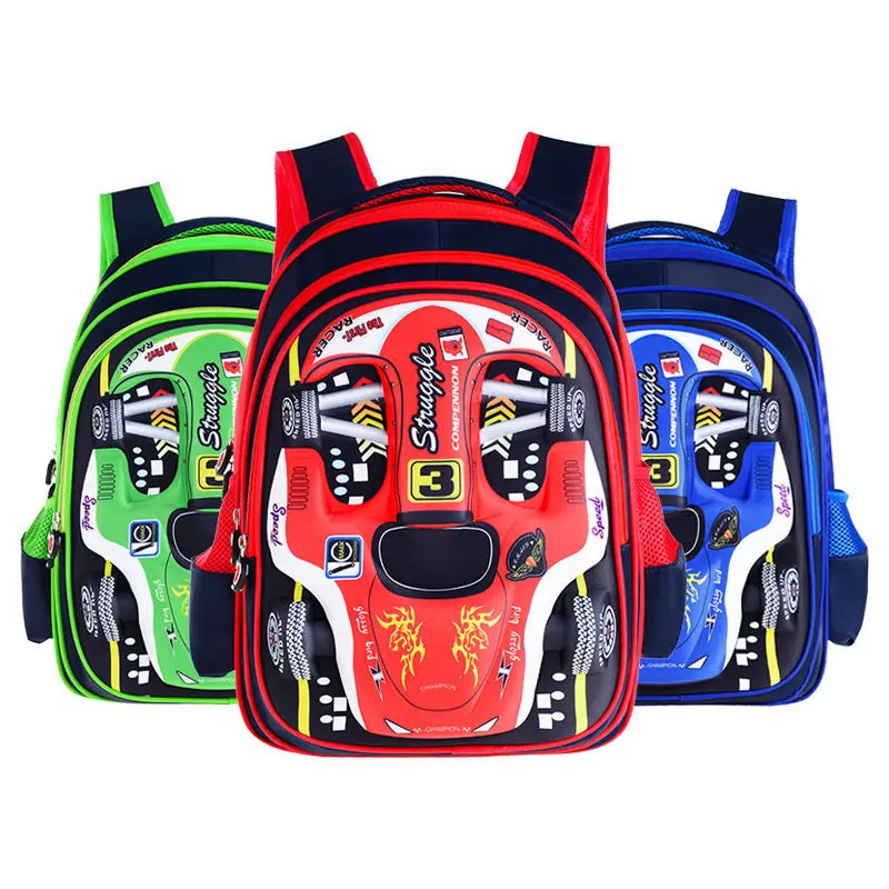 Personalized-3D-Car-Kid-Backpack-for-Boy-Fun-Cartoon-Primary-School-Bag ...