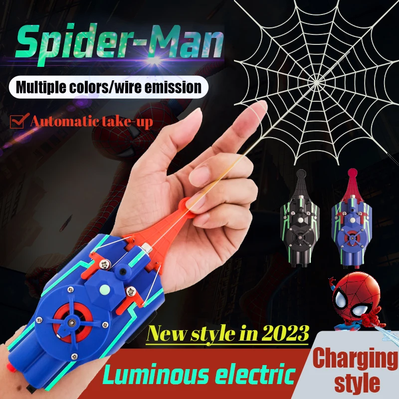2023-Fully-Automatic-Peripheral-Glowing-Laser-Spiderman-Web-Shooters ...