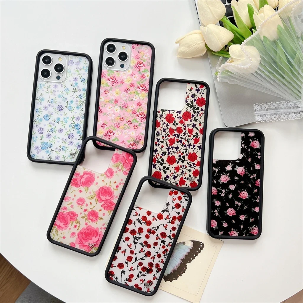 Full-Screen-Colorful-Flowers-Series-Matte-Shockproof-Protective-Phone ...