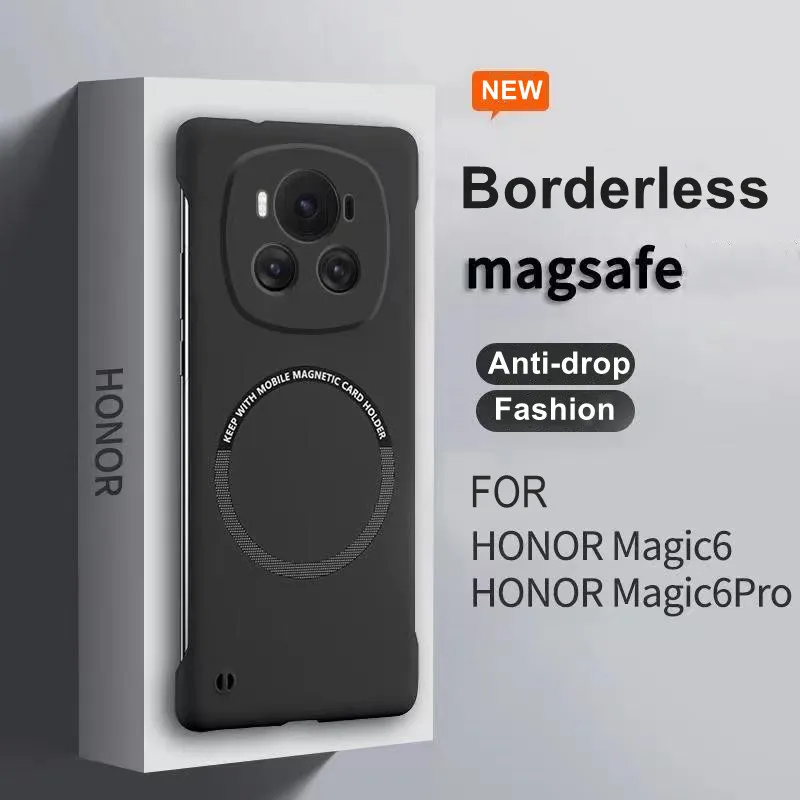 For-Magsafe-Magnetic-Frameless-Case-for-Honor-Magic-6-Pro-Matte-Hard-PC ...