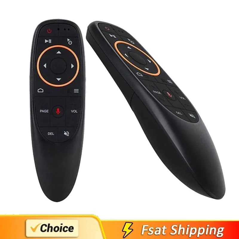 G10S Air Mouse Voice Remote Control 2.4G Wireless Gyroscope IR Learning ...