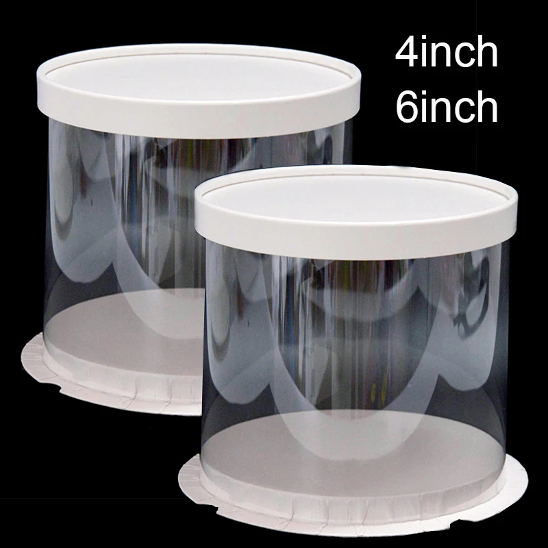 Round-Transparent-Cake-Packaging-Box-Wedding-Flower-Favor-Clear-Box-for ...