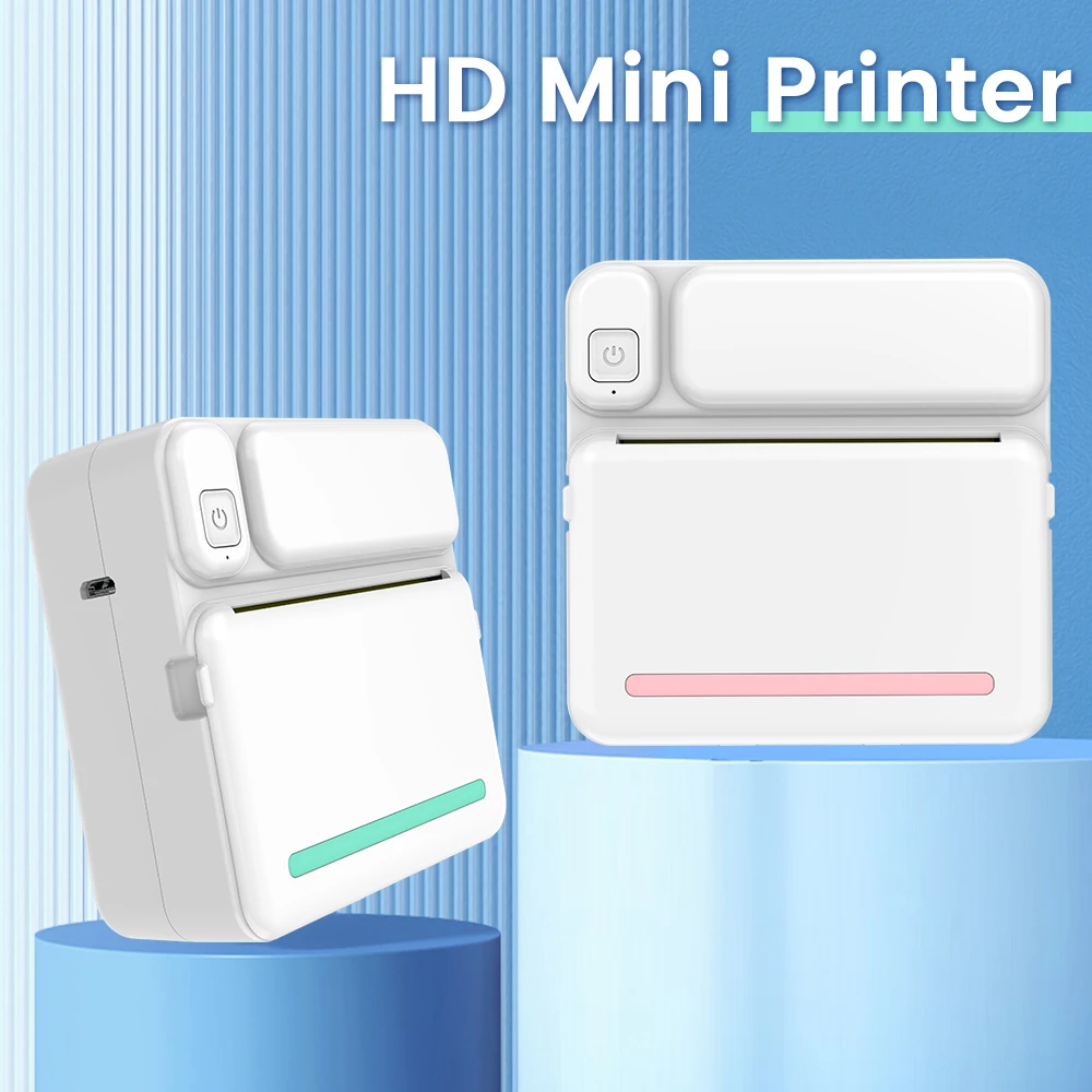 Portable Mini Lable Printer For Stickers Wireless Inkless Pocket ...