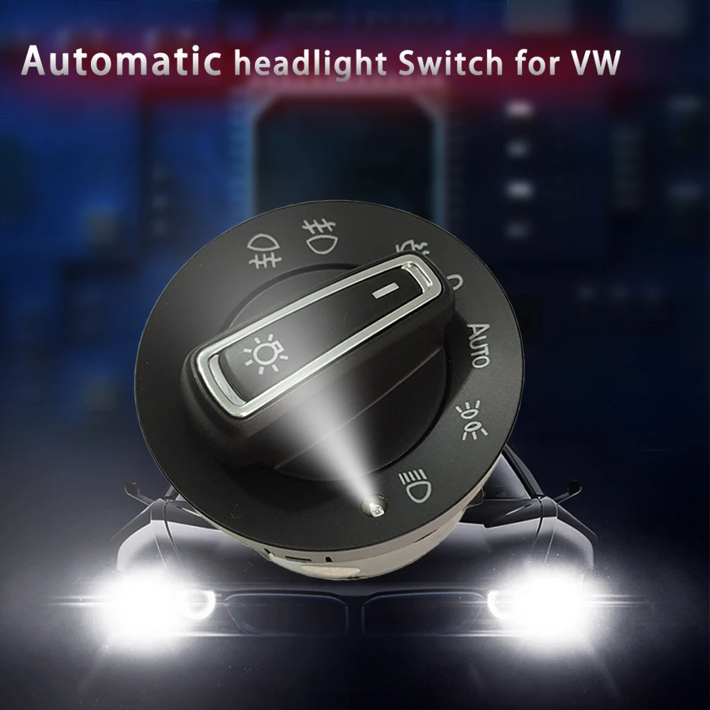 Fog-Lamp-Automatic-Headlight-Switch-Chrome-Light-Sensor-Module-for-VW ...