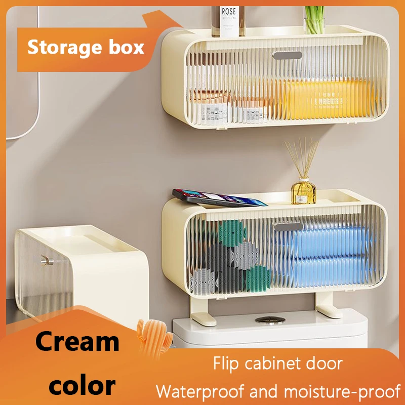 Household-Above-The-Toilet-No-Punching-Storage-Rack-Bathroom-Wall ...