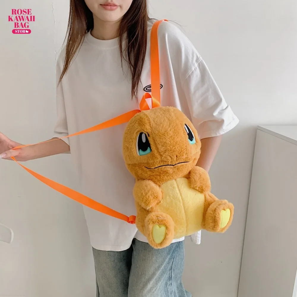 Pokemon-Plush-Bag-Kawaii-Charmander-Backpack-Cartoon-Anime-High ...