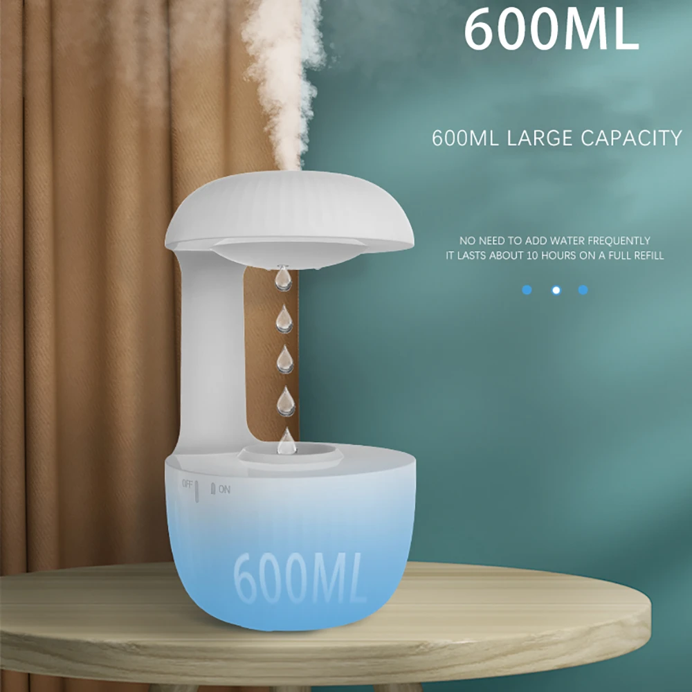 Humidificador de aire antigravedad, difusor ultrasónico USB, generador ...