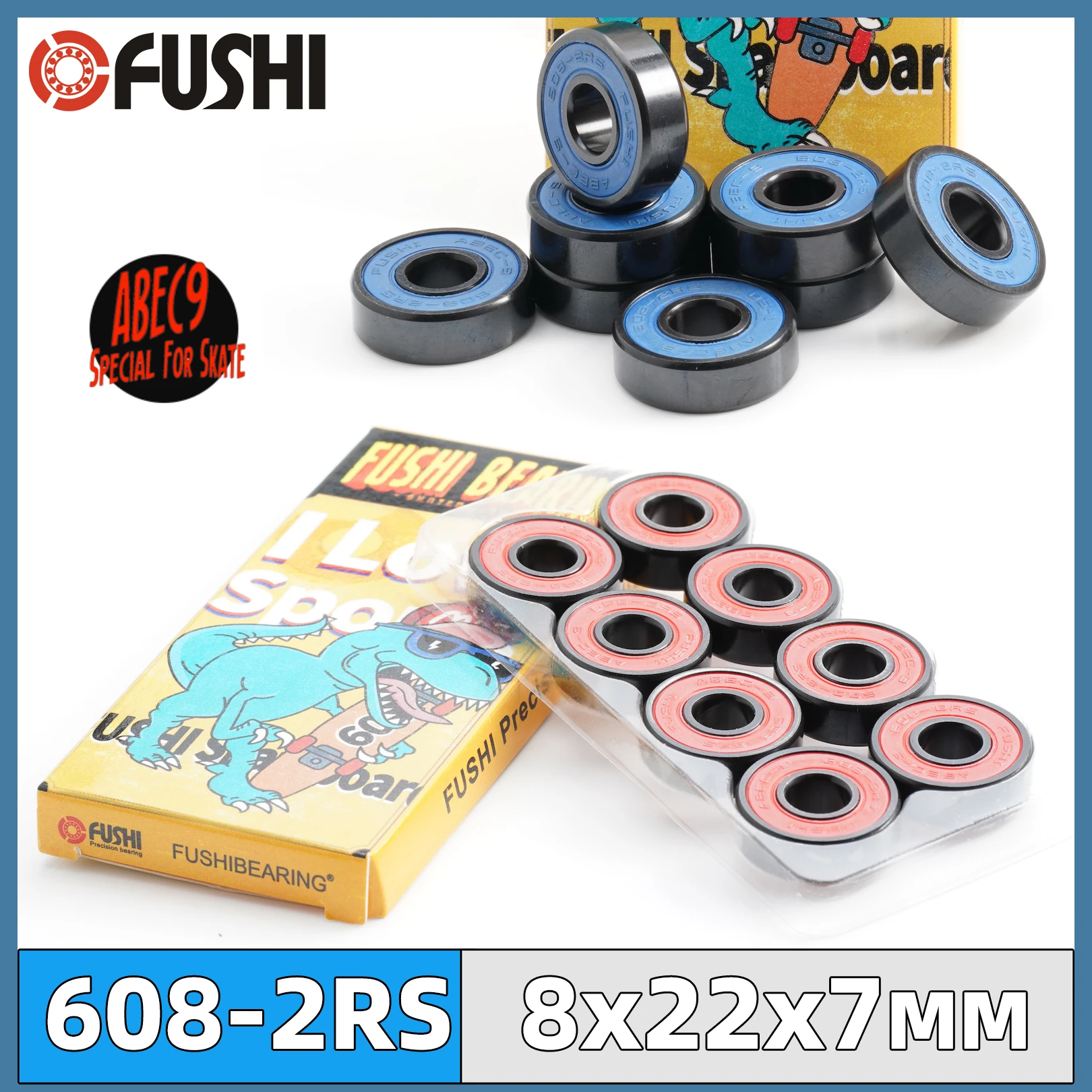 Rodamientos 608z Rodamiento 608z 6 Rodamientos 608 ZZ - 8x22x7 Mm Para ...