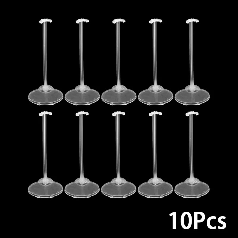 10pcs-Transparent-Doll-Stand-Display-Holder-Kid-Mini-Doll-Display-Model ...
