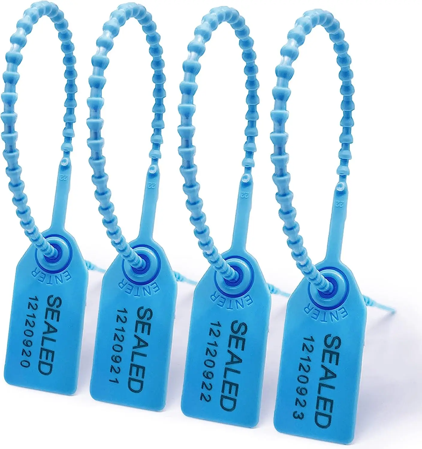 100-Pull-Tight-Security-Seals-Tamper-Plastic-Numbered-Tags-Fire ...