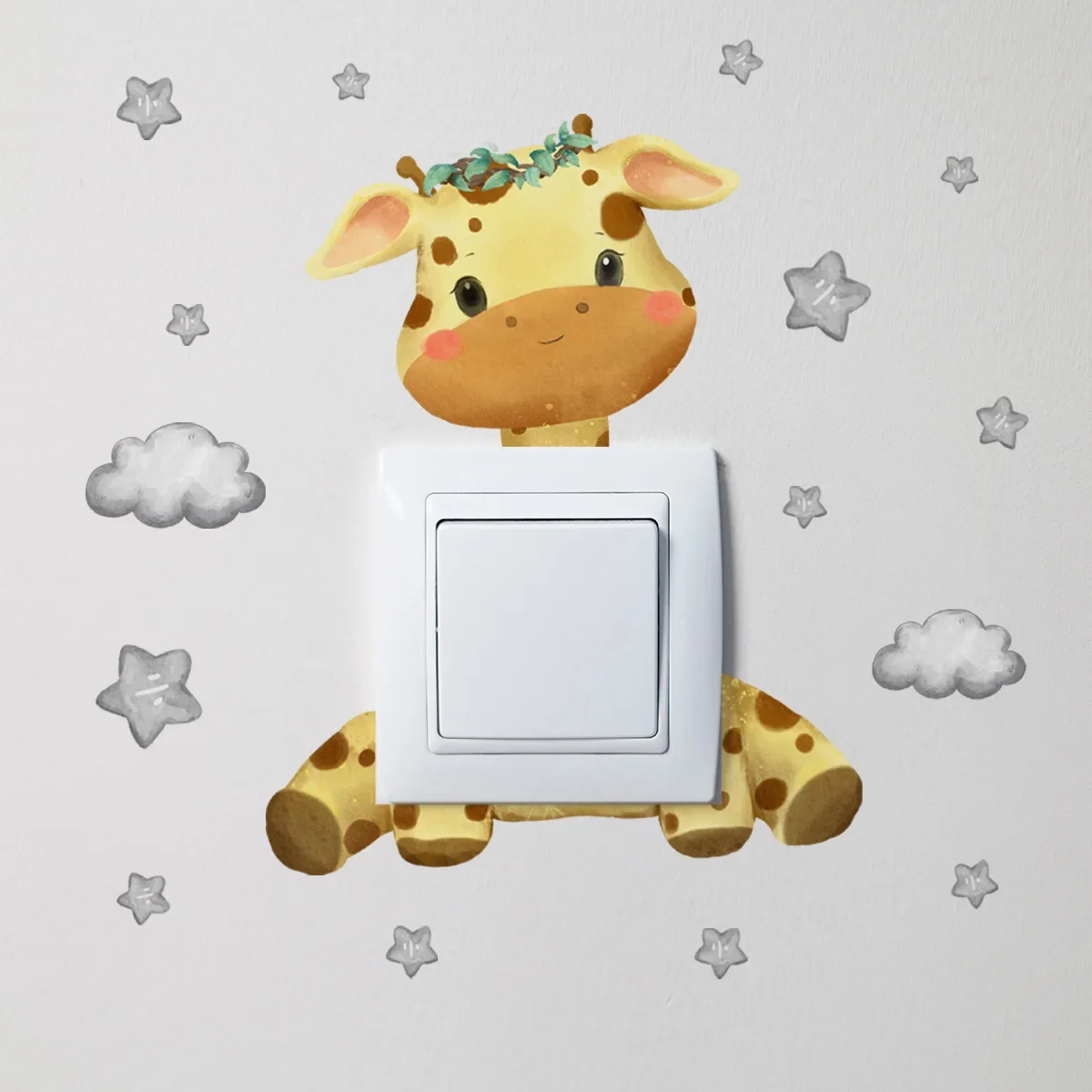 Cartoon-Giraffe-Socket-Switch-Stickers-for-Kids-Room-Cartoon-Cloud-Star ...