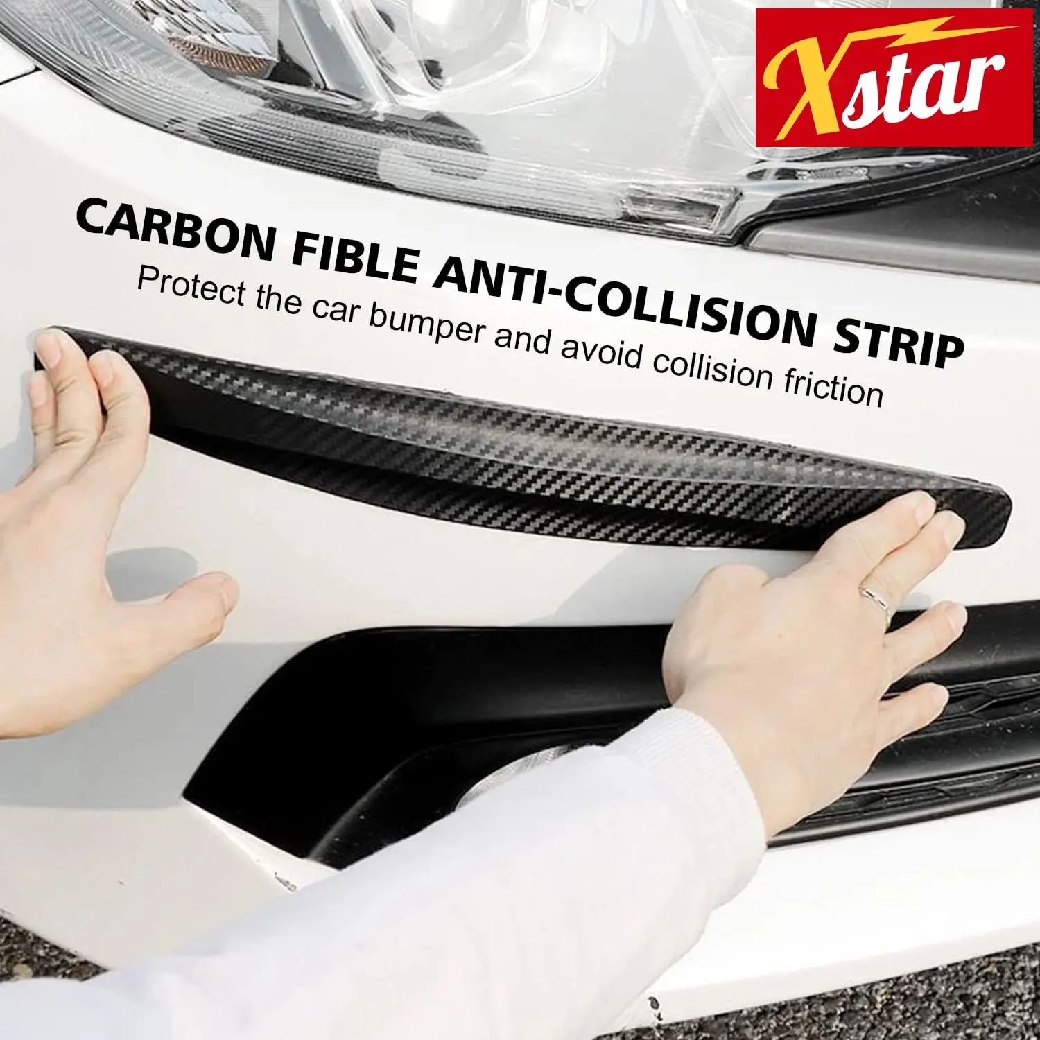 2PCS-Bumper-Anti-Collision-Strip-Anti-Scratch-Strip-Car-Decorating-Trim ...