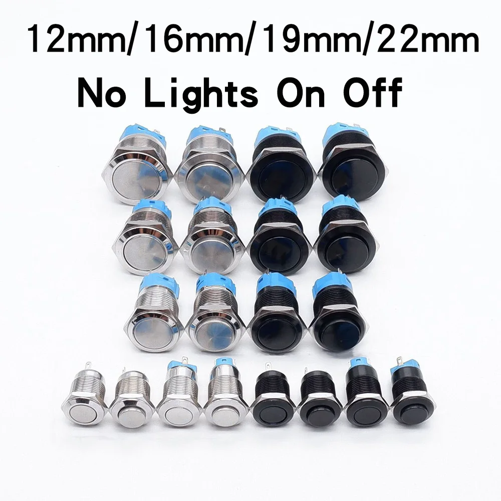 12mm 16mm 19mm 22mm Metal Push Button Switch Equipment Control Power ...
